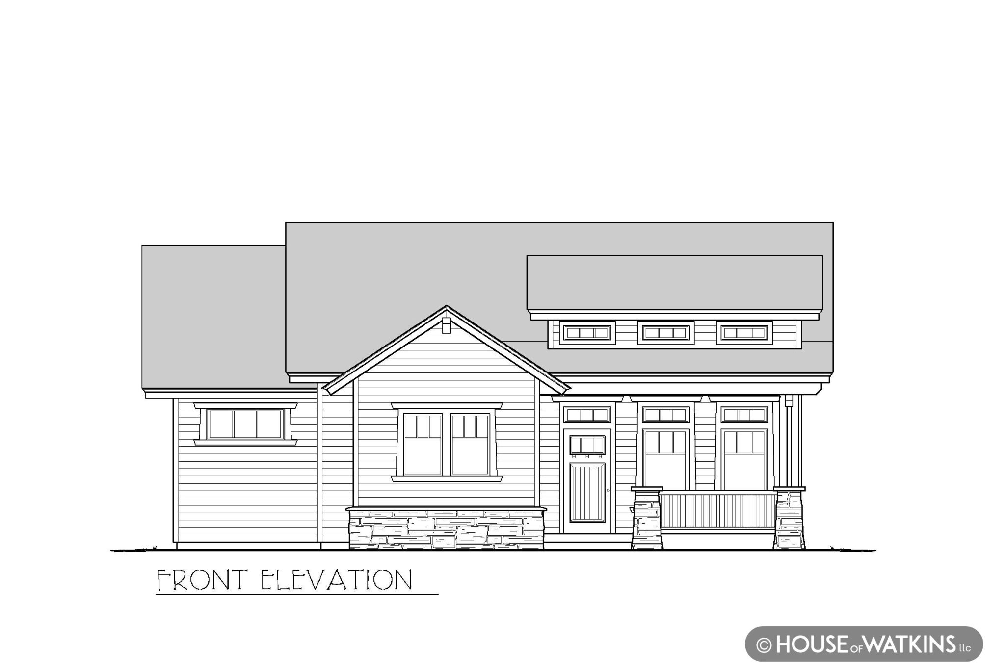 3 Bedroom Craftsman House Plan w Office and Detached Garage
